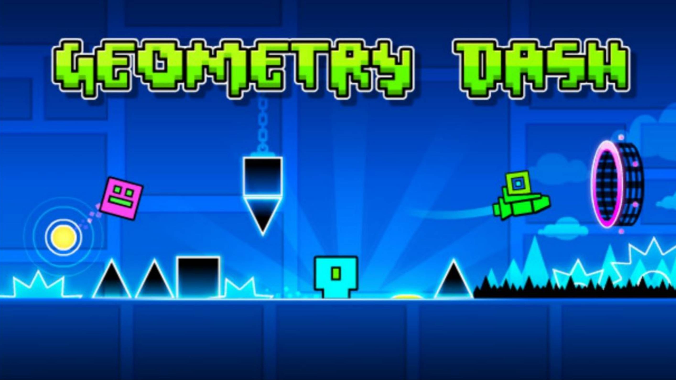 играем в игру геометри даш! 1#