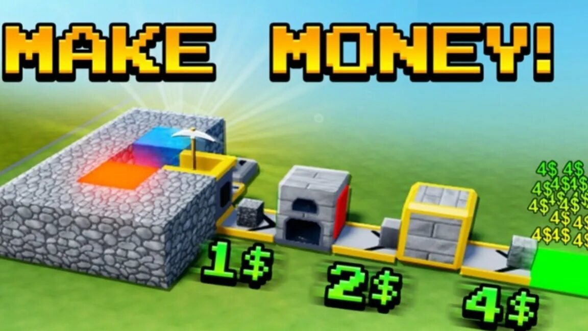 Играю с Валерой в блок тайкун