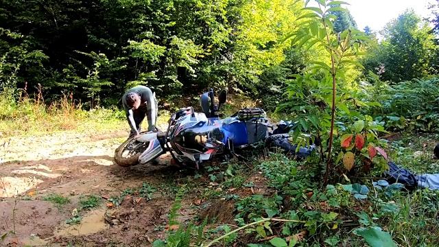 Мотопутешествие в Индию. Бездорожье Грузии на Honda Africa Twin часть 9