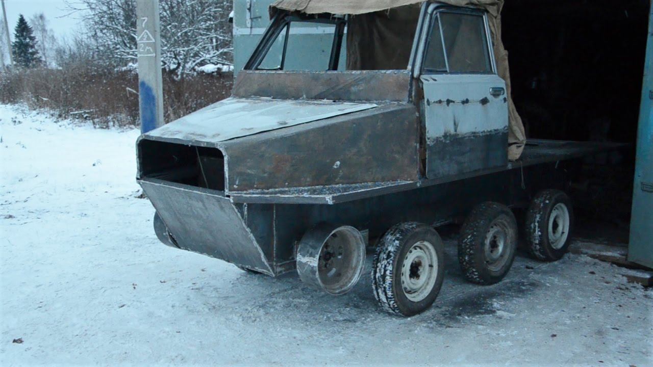 Самодельный гусеничный вездеход часть 6