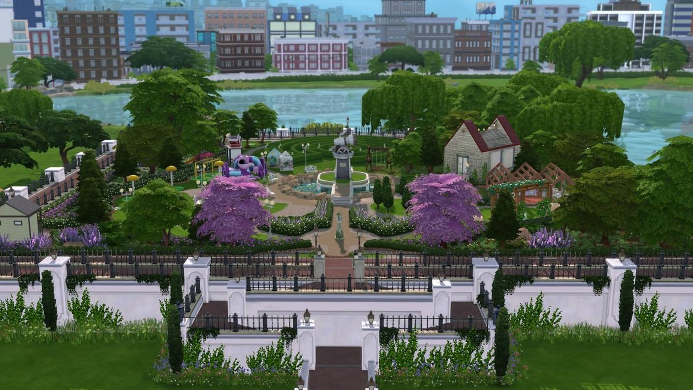 The Sims 4 Speed Build. Центральный парк Мишуно Медоуз