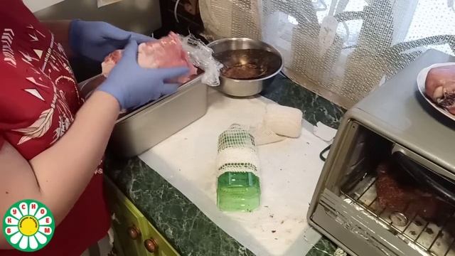 Как одеть формовочную сетку на мясо