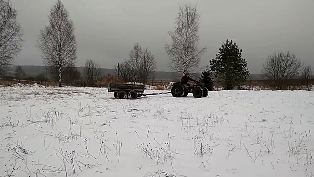 Ходовые испытания минитрактора