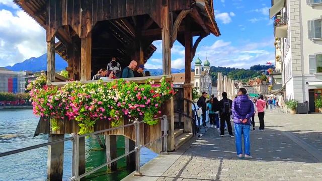 САМАЯ КРАСИВАЯ ДЕРЕВНЯ - ЛЮНГЕРН ИЗЕЛЬТВАЛЬД ЛЮЦЕРН ШВЕЙЦАРИЯ ВИД НА ГОРЫ