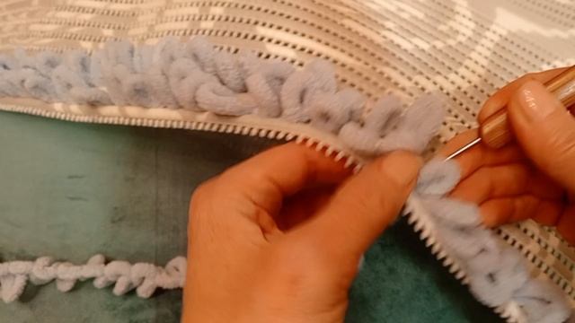 Мастер класс. вяжем мягкий коврик для ванны из пряжи пуффи