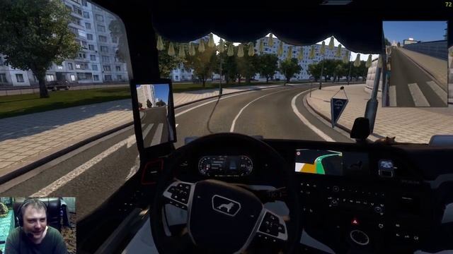 Euro Truck Simulator 2 сезон 3 серия 14 Едем в Волочёк любуемся закатом