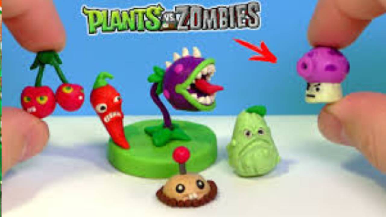 Лепка растений и пвз 2 (чать2)