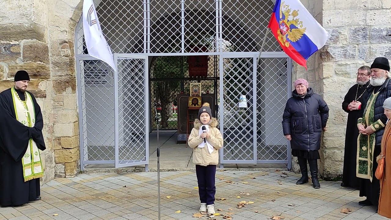Выступление после молебна Арины из г. Донецка. Храм Серафима Саровского в Анапе