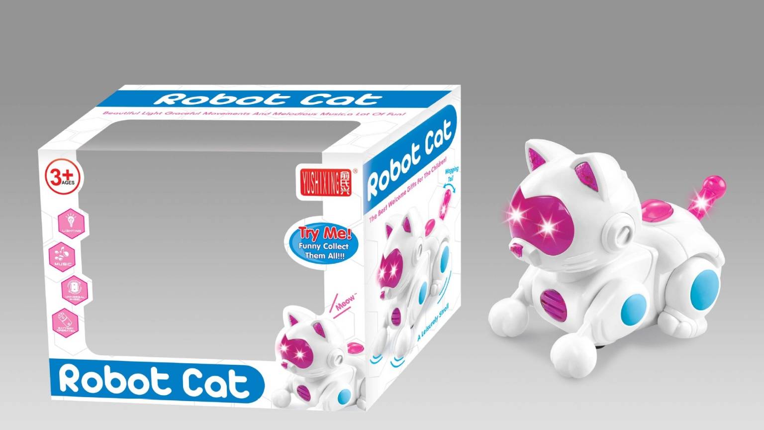 Робот котёнок Teksta Kitty Mini Manley Toys