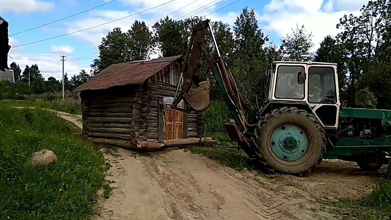 Перевозка гаража на ЮМЗ 6