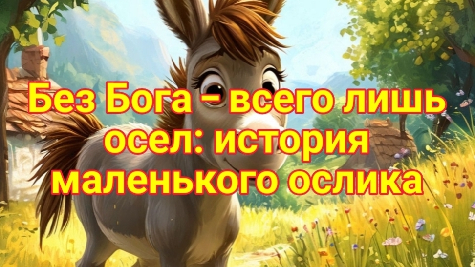 Без Бога – всего лишь осел: история маленького ослика. Анекдот, притча
