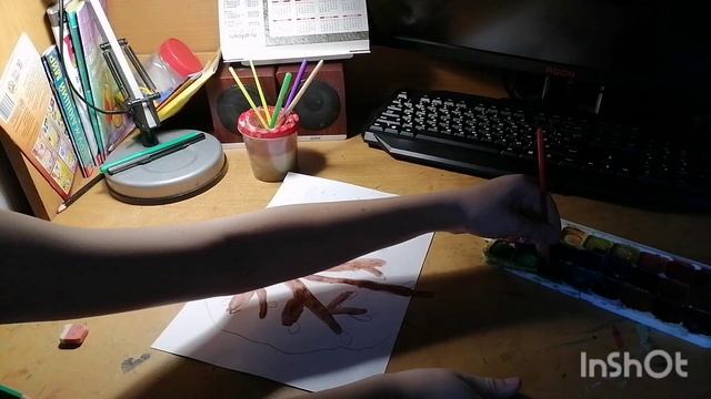 РИСУЕМ! СНИГИРЯ В ТЁМНУЮ НОЧЬ 🌕