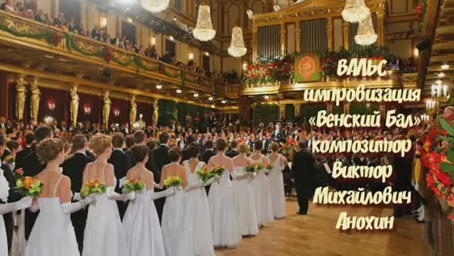 ВАЛЬС "Венский Бал" ИМПРОВИЗАЦИЯ композитор Виктор Анохин #музыка&танцы #ballroomdance #viktorjazz