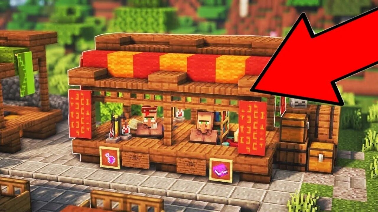 я ПОСТРОИЛ РЫНОК где есть жители в Minecraft | молка