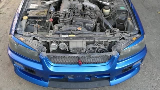 Nissan Skyline R34 coupe у меня в гараже!