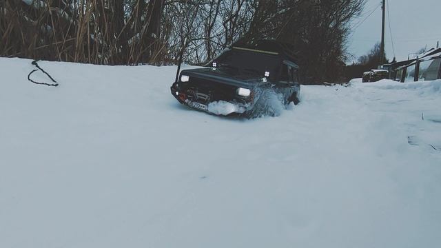 Поставили на Чероки его колёса и сразу же проверили не зря ли мы это сделали.