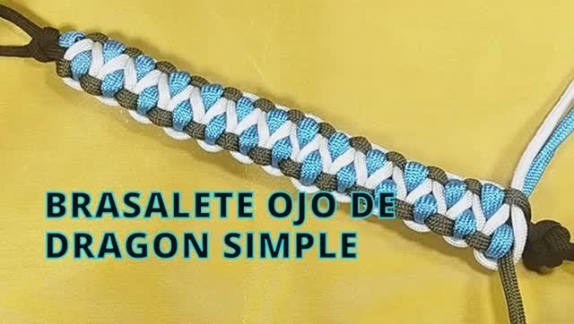 Brasalete ojo de Dragon simple How to make a bracelete_270p_360p