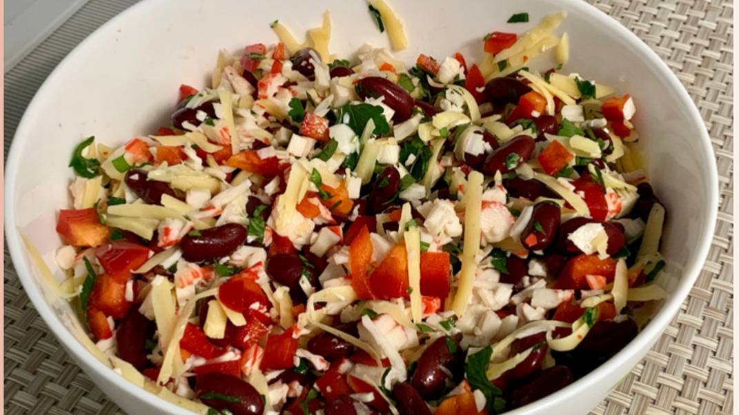 Неожиданно Вкусный Салат с Фасолью "БУДЕШЬ СЫТ"