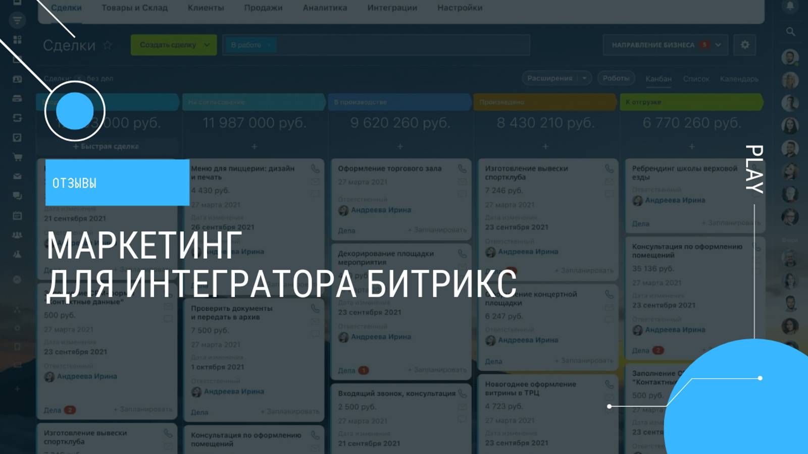 Отзыв Быстрые Клиенты - маркетинг для интегратора Битрикс