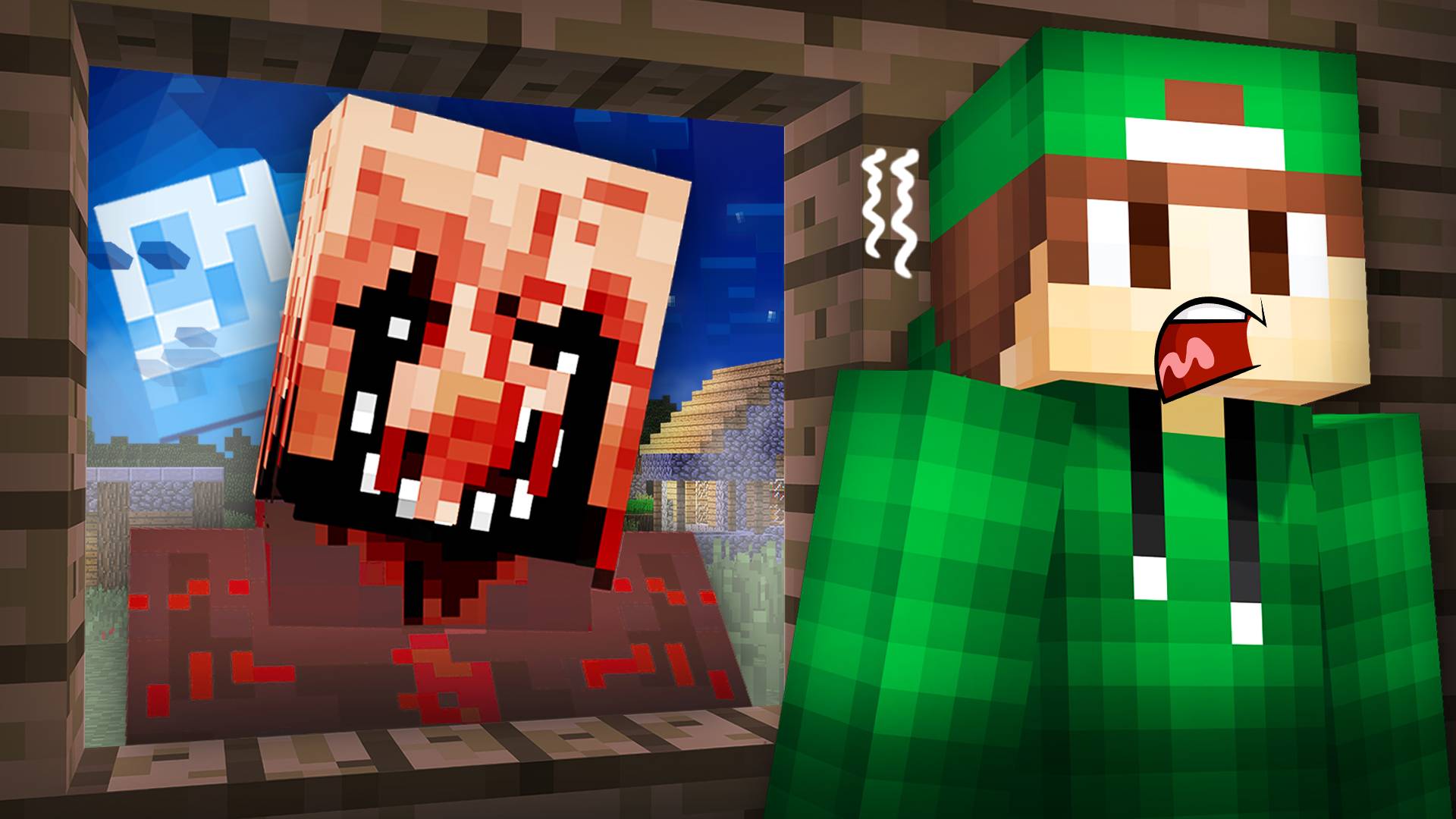 ЛУЧШЕ СПИ КОГДА СТРАШНЫЙ ЖИТЕЛЬ СЛЕДИТ ЗА ТОБОЙ В МАЙНКРАФТ | Риколит Minecraft