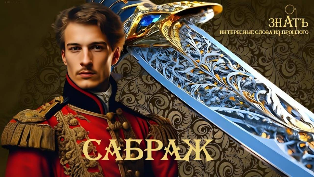 ИНТЕРЕСНЫЕ СЛОВА ИЗ ПРОШЛОГО. САБРАЖ