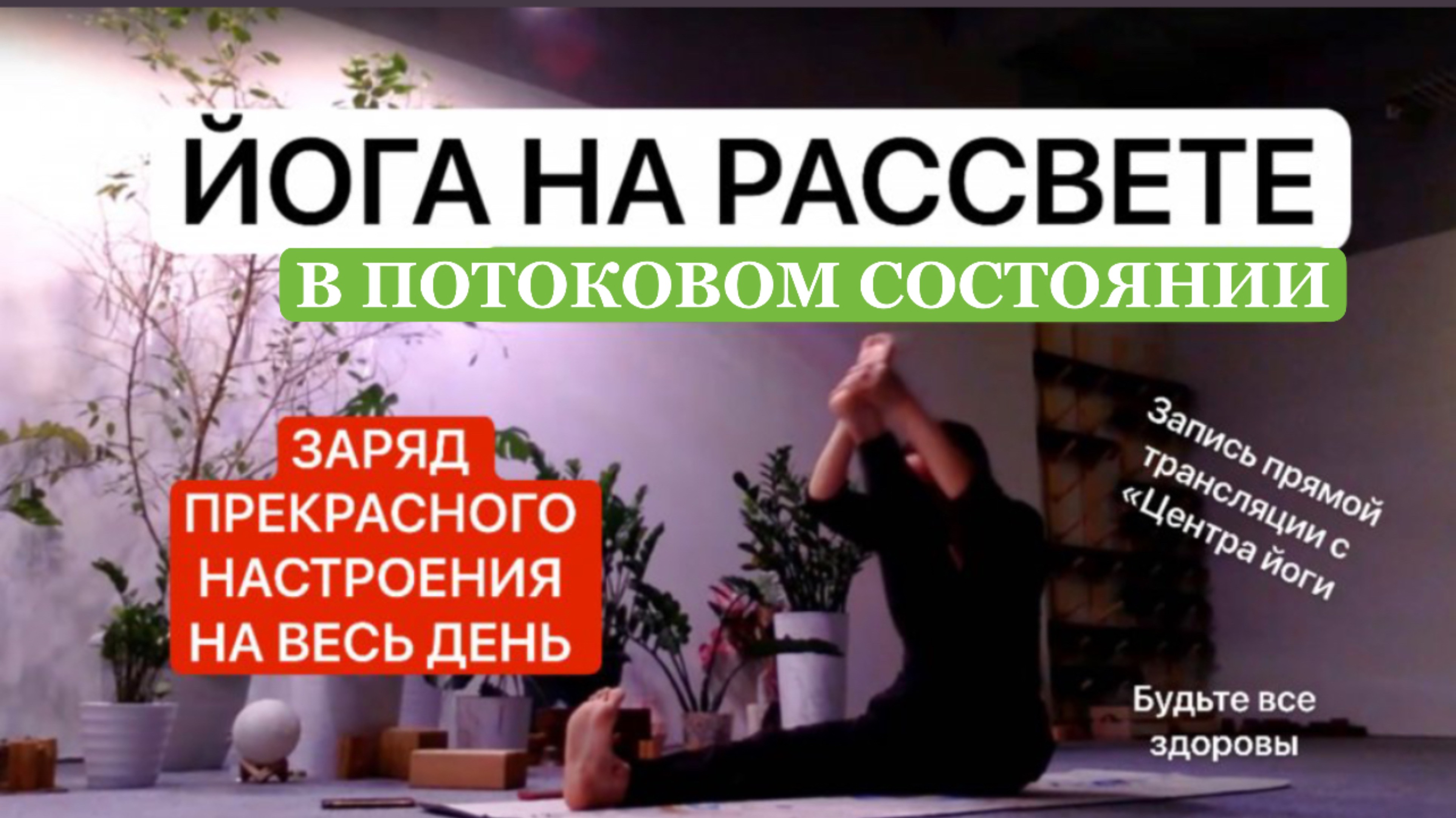 🙏 Йога на рассвете в потоке. Запись прямой трансляции из «Центра йоги