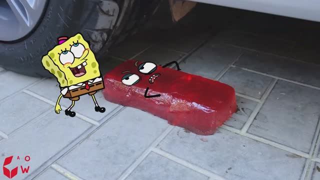 Детская анимация машина давит жиле, танк и др.