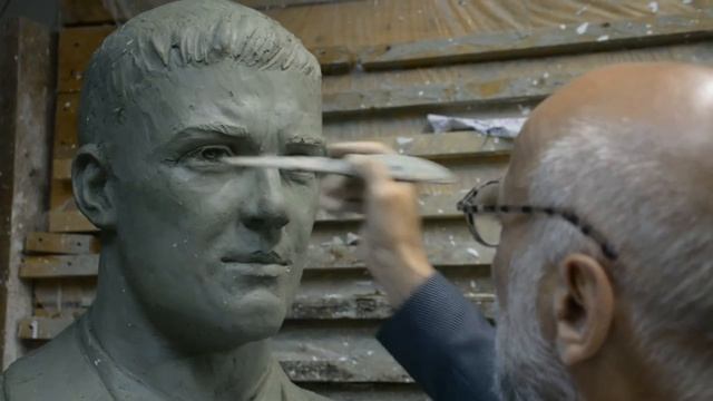 В мастерской Народного художника РФ  С.А. Щербакова