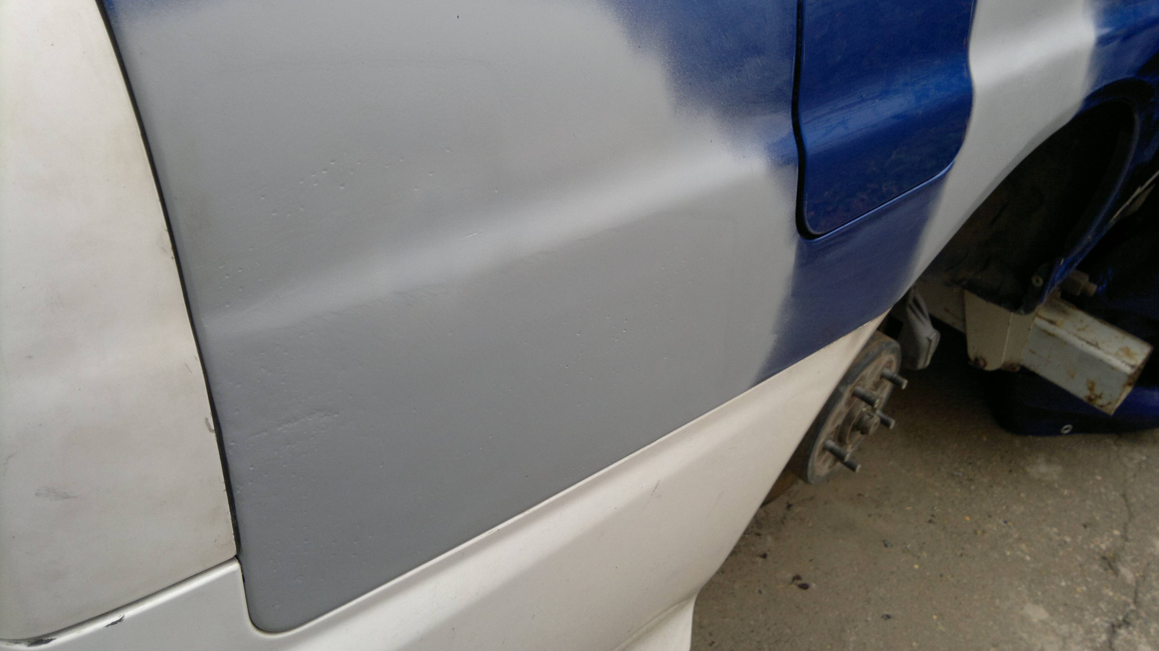 Кузовной ремонт Skyline R34 coupe. #7/10 Рихтовка заднего крыла