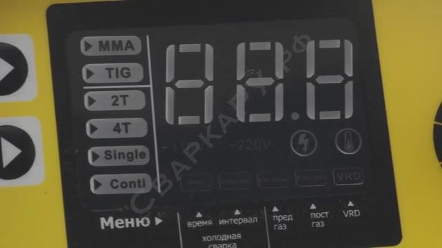 Установка для аргонодуговой сварки Барс Profi TIG-207 D DC Коротко