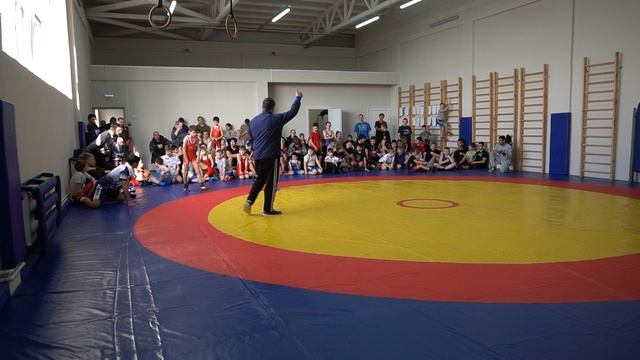 Упорный поединок двух равных борцов!