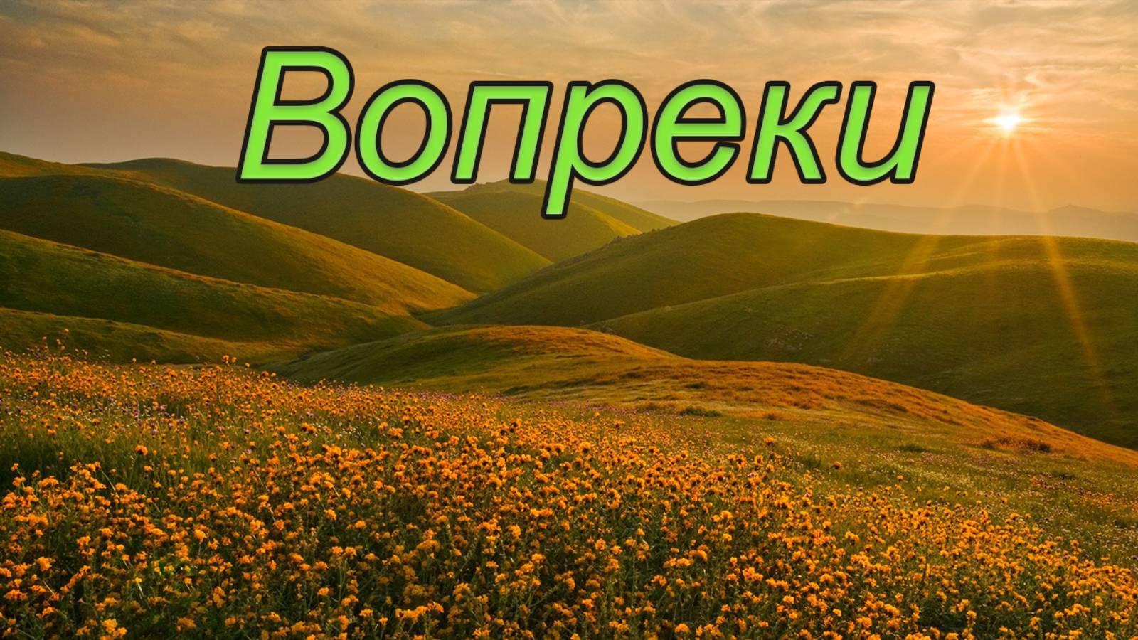 Вопреки/ Песня