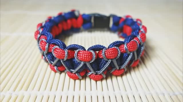 How to Make the Herringbone Stitch Thor Themed Solomon Paracord Bracelet Tutorial_270p_360p