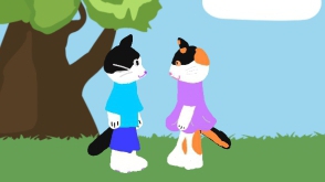 Как Даша и Барсик познакомились ❤️ #котята #любовь