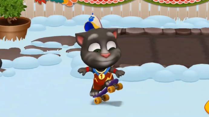 Мой говорящий Том катается на скейте | Мультфильм про друзей для детей