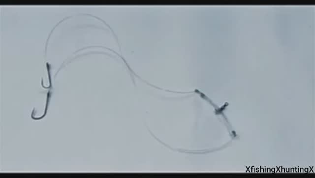 Рыбалка. Изготовление коромысла (двойного отводного) из толстой лески и вертлюжка.