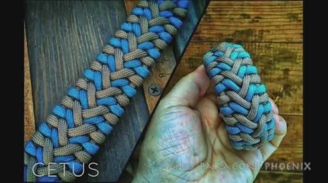 The Aviator Knot Paracord Bracelet by Cetus550 4-Strand without buckle(360P)