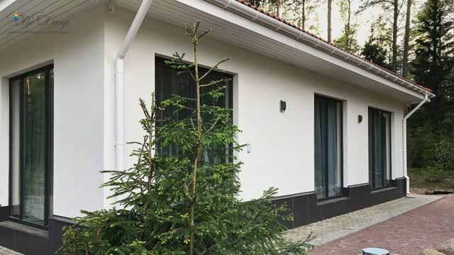 Фасадная штукатурка КАУЧУК от РусДекор! Мастер-класс. Нанесение краскопультом. Для каркасного дома.