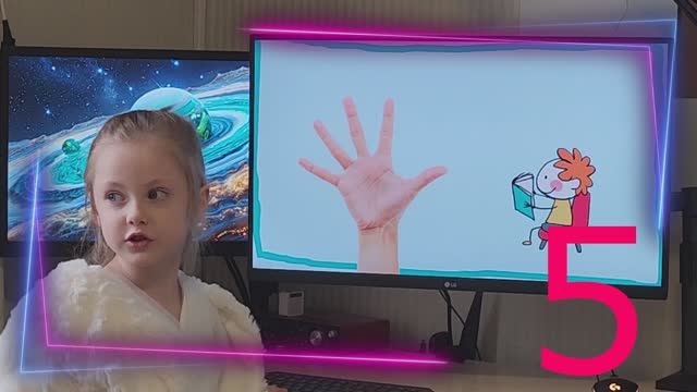 Цифра 5 Урок 5 Математика для малышей, учим цифры, учимся считать.