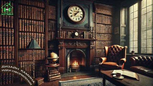 Камин в интерьере гостиной и идеи оформления полки 🕰️ (5)