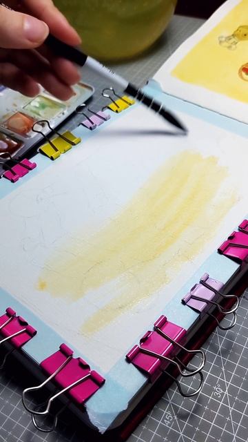 Рисую тортик с вишней🍰акварелью #tiktok #shorts #art #painting #watercolor #lizbet #asmr