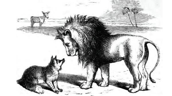 И. А. Крылов: "Лев и волк", "Ворона", "Лиса и строитель".