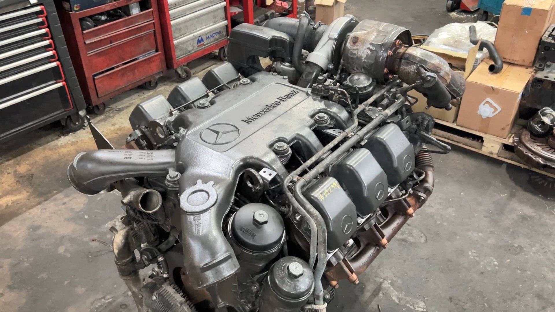 Actros om501 разборка ДВС