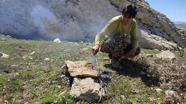 Кемпинг в пещере, выживание в горах, приготовление пищи в горах и походы