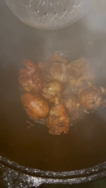 Картошка с курицей в казане