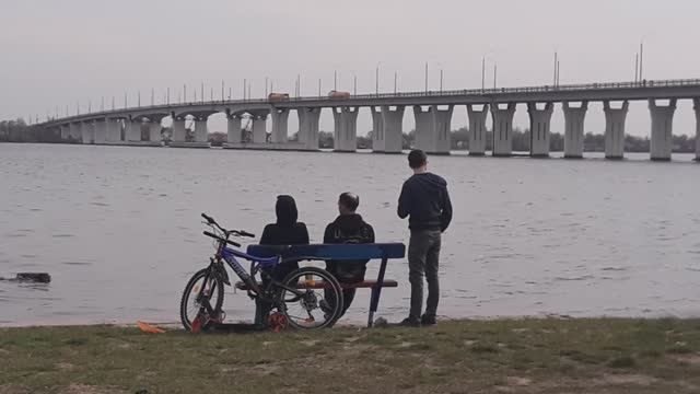 Херсон. Антоновка. Антоновский мост. Дорога в Крым.