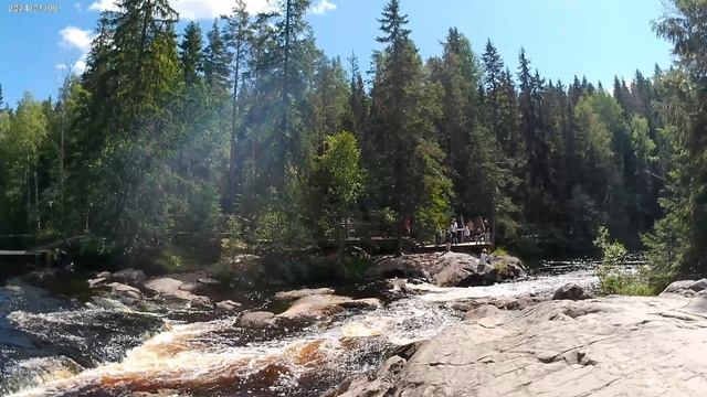 Карельские водопады. Отпуск в июле 2024 г