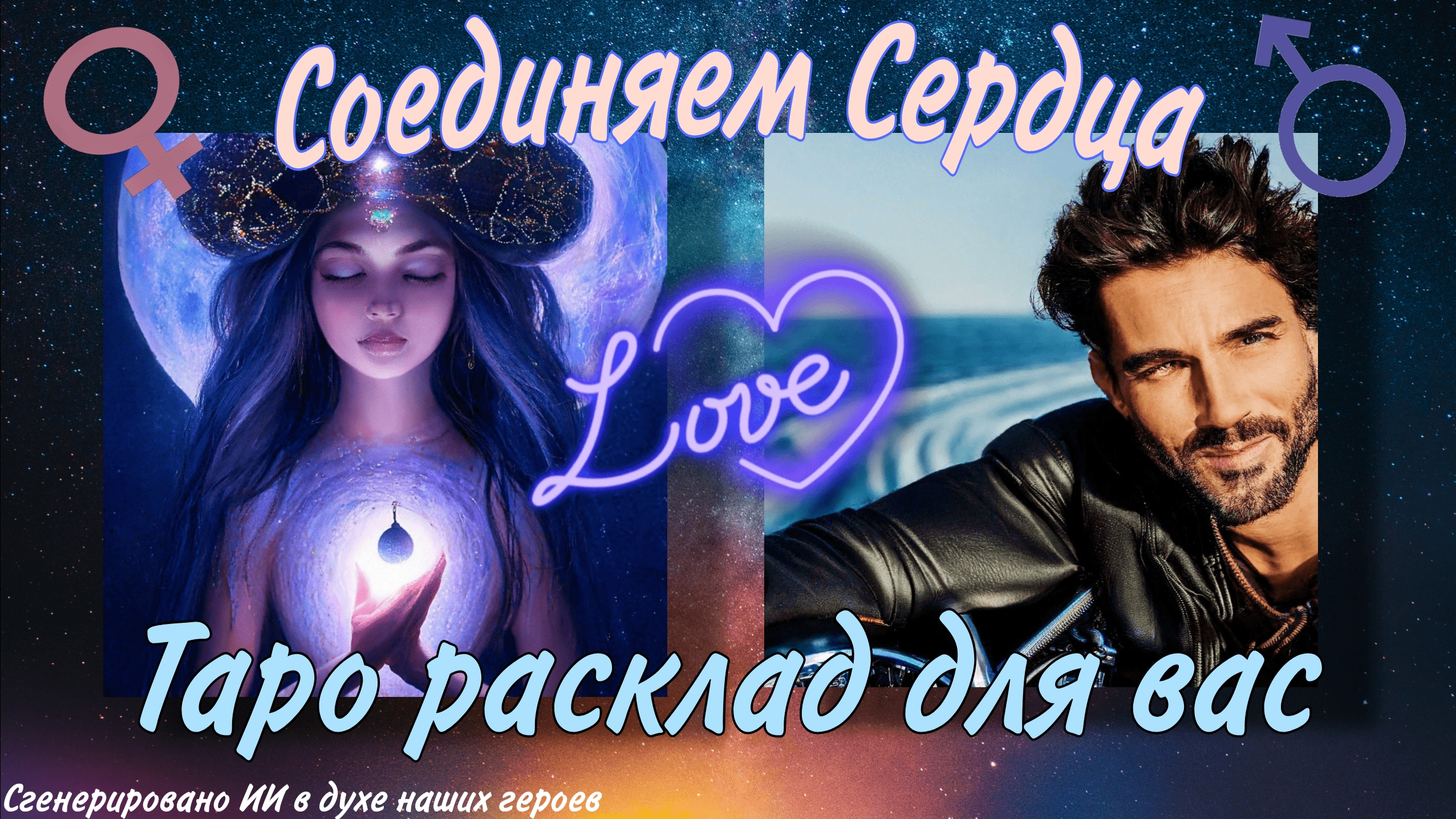 Я тебя нарисовал (а). Партнер по Судьбе. Любовь и Новые отношения. Мужской и Женский Таро расклад