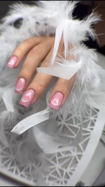 Дизайн ногтей коррекция гелем 🙂🎀