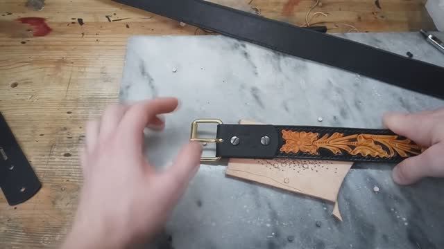 Ремень с тиснением шеридан своими руками.